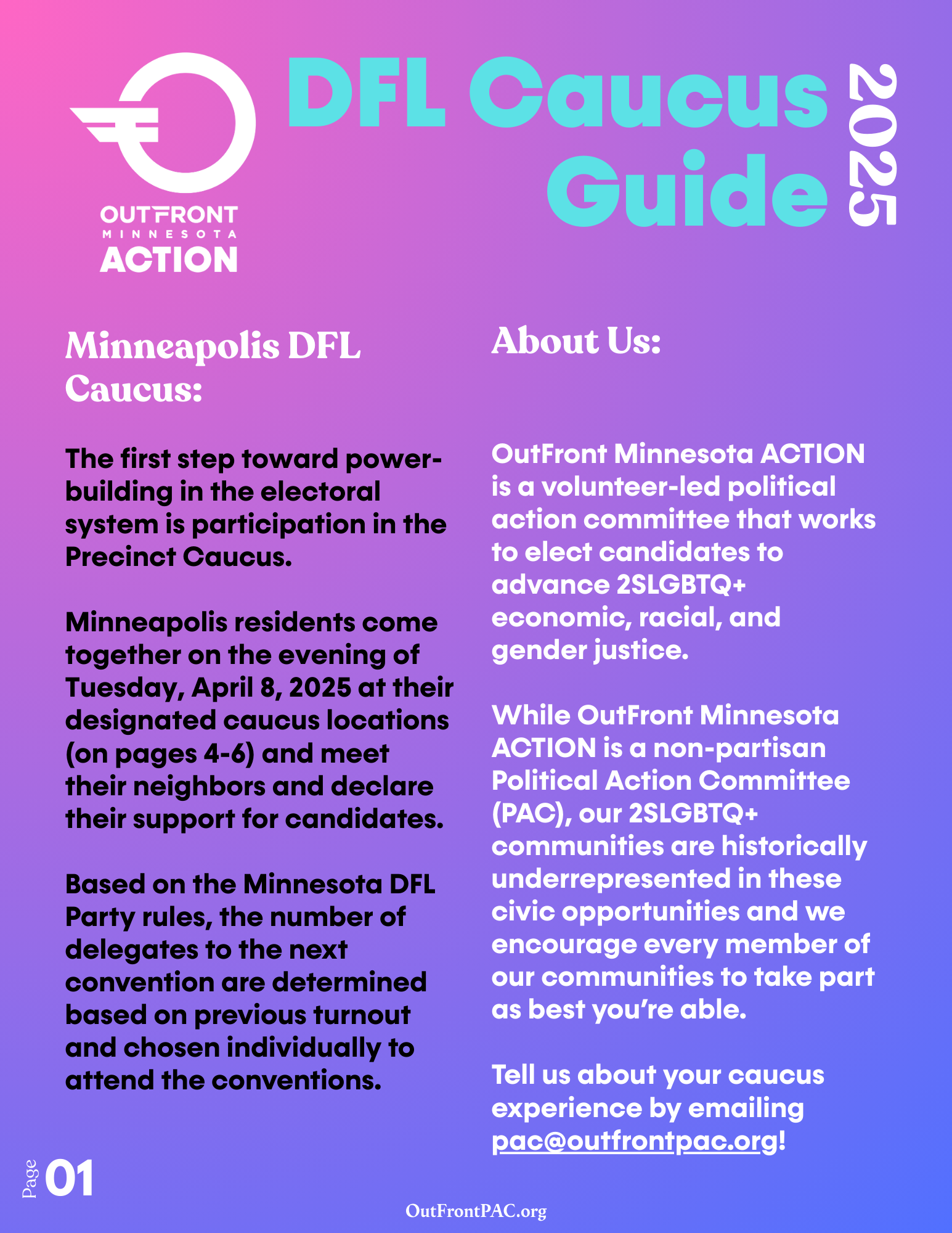 2025 Caucus Guide – OutFront ACTION