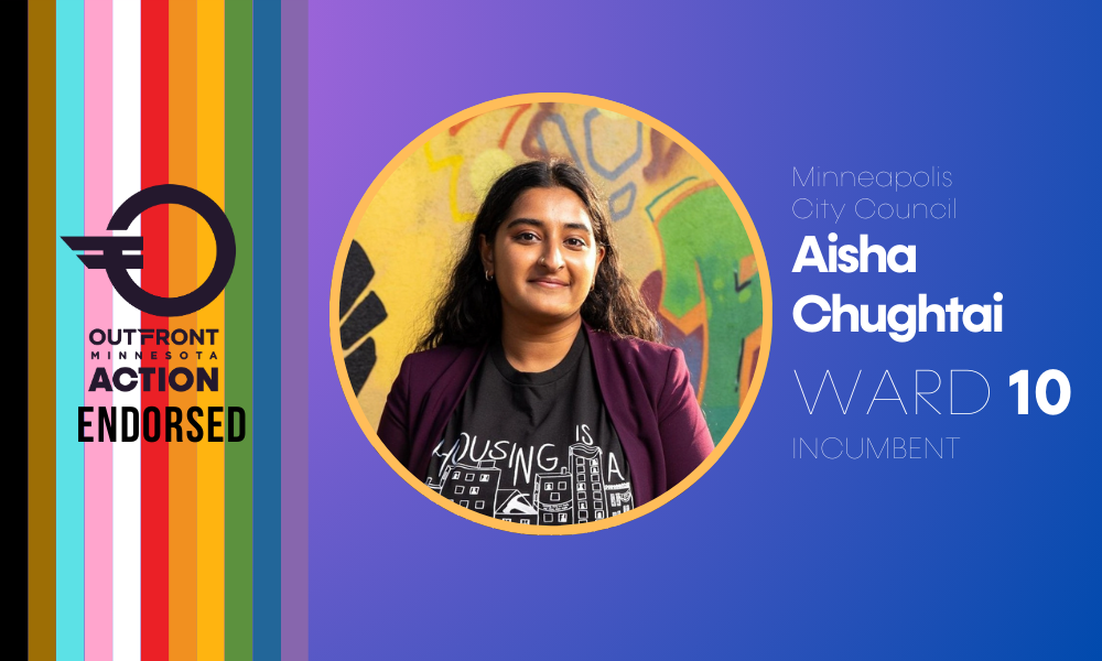 ENDORSED: Aisha Chughtai for Ward 10 – OutFront ACTION